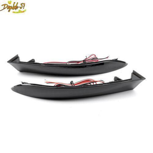 2PCS Smoked Rear Bumper LED Reflector Tail Brake Light For 11-13 BMW ...