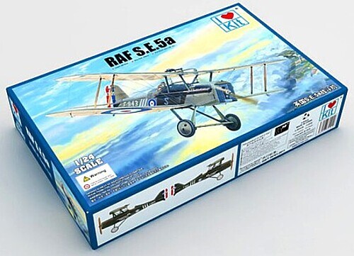 ILOVEKIT RAF SE5a Biplane - Plastic Model Airplane Kit - 1/24 Scale ...