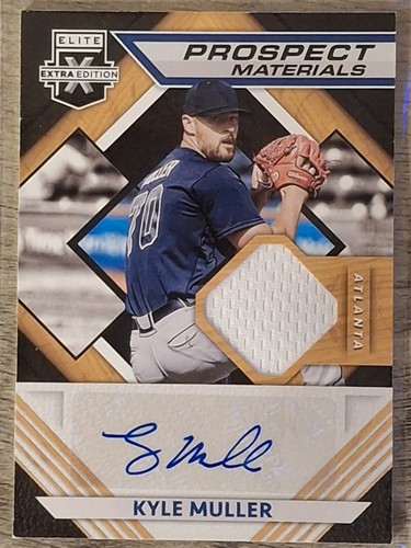 2021 Elite Extra Edition Prospect Materials Kyle Muller Patch Auto #PMS ...