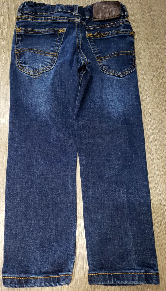 boys LEE denim JEANS PANTS size 5 SLIM FIT adjustable waist tabs CLEAN ...