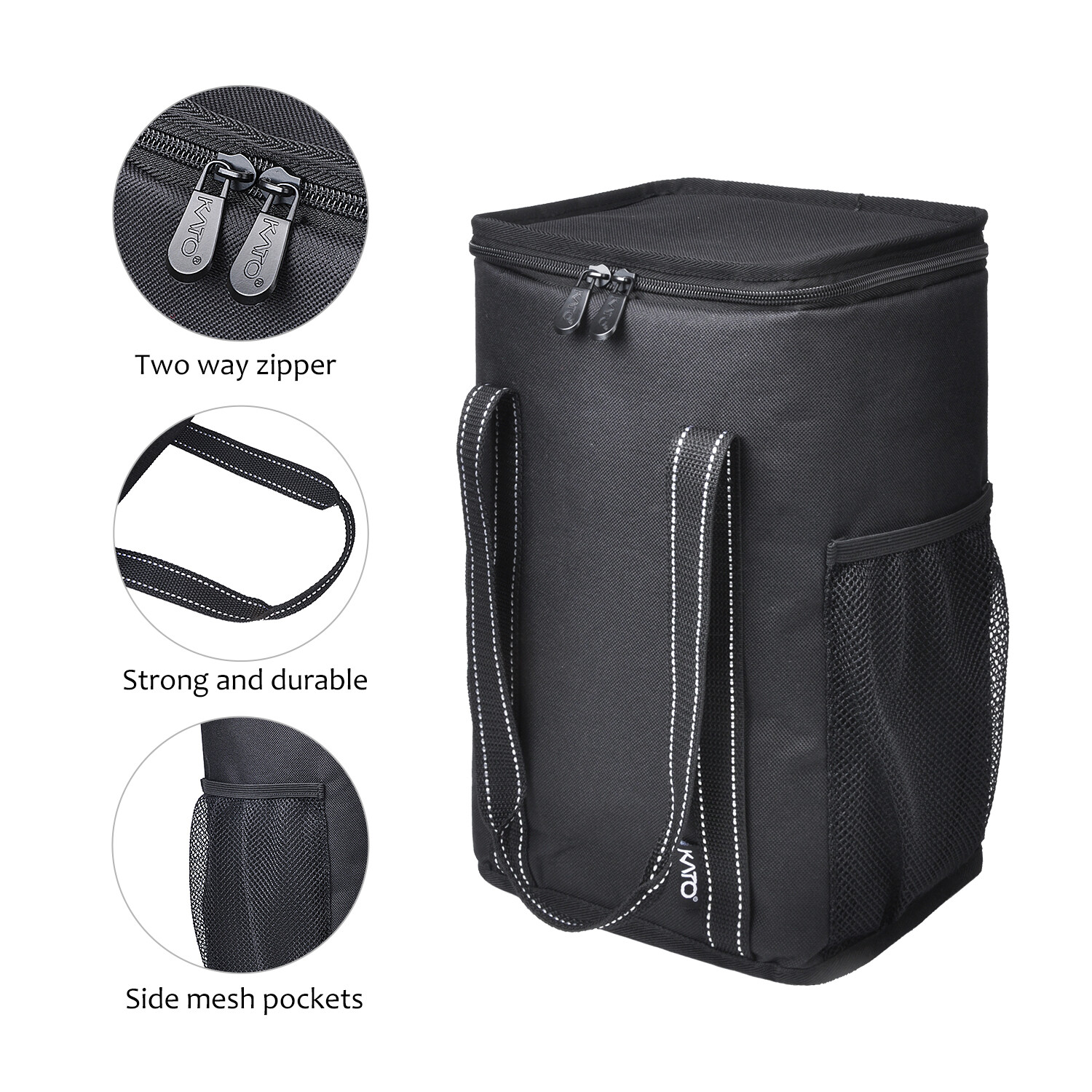 Wine Carrier Tote Bag Insulated 4 Bottle Cooler Carrying Case for ...