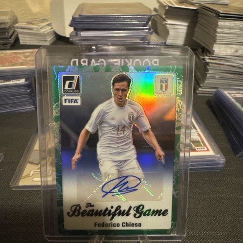 Federico Chiesa Italia Beautiful Game Autograph Card /10! | eBay