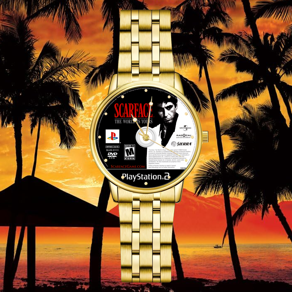Scarface: The World Is Yours PS2 Engraved Wrist Watch | eBay