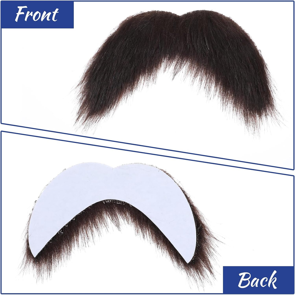 DIY Self Adhesive Fake Mustache Set Novelty Realistic Mustaches Costume ...