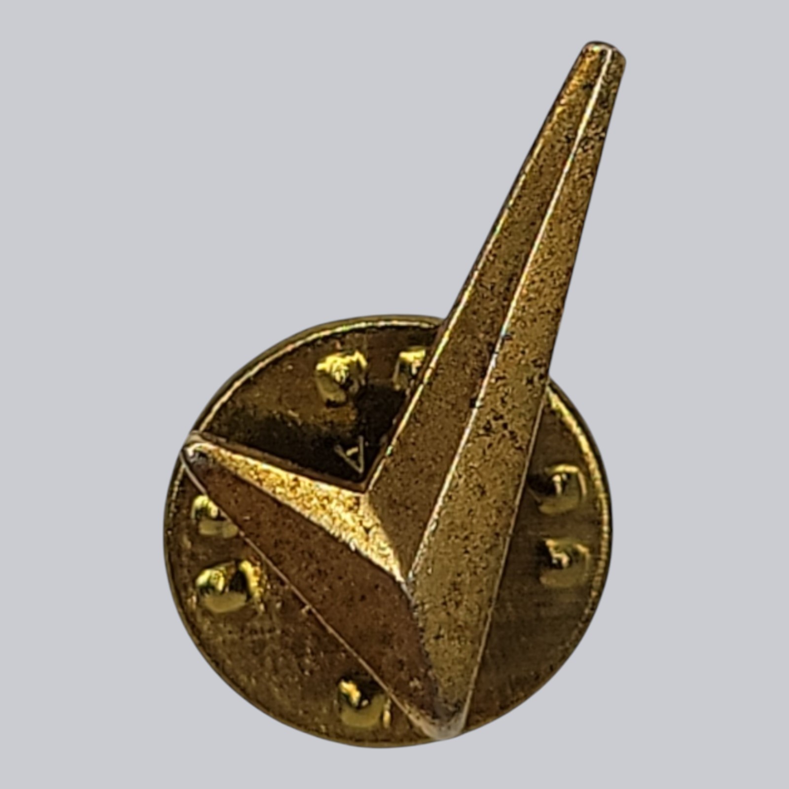 Gold Tone Check Mark Vintage V-Shape Pin Lapel Hat Tie Tack Business ...