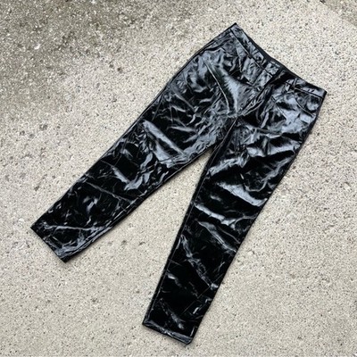 Black PVC Pants High Waisted Plus Size 3X NEW WITH TAG | eBay