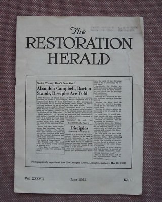 THE RESTORATION HERALD ~ JUNE 1962 ~ Harvey Bream Jr Editor | eBay