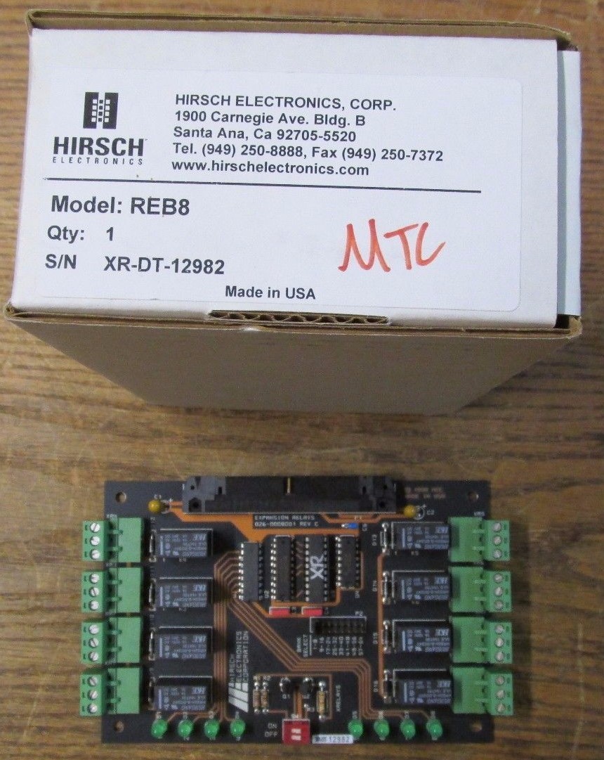 UNUSED NOS Hirsch REB8 Relay Expansion Board Circuit Board | eBay
