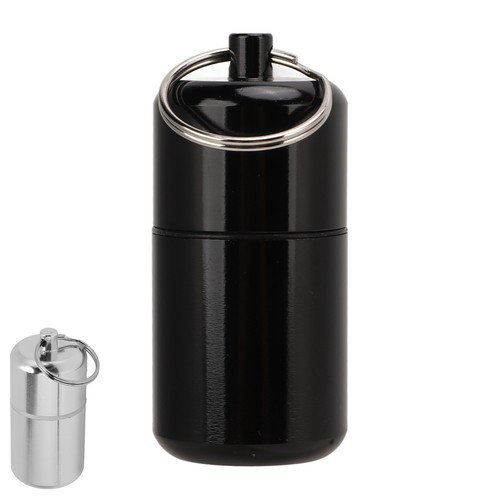 Aluminum Keychain Tablet Storage Box With Hanging Ring Waterproof ...