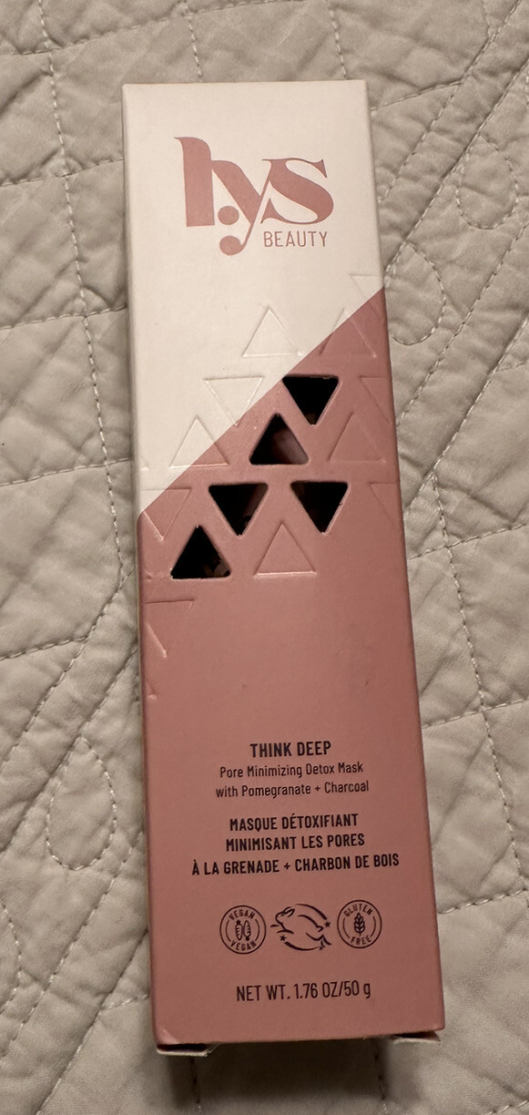 LYS BEAUTY THINK DEEP PORE MINIMIZING DETOX MASK FULL SIZE 1.76 OZ New ...
