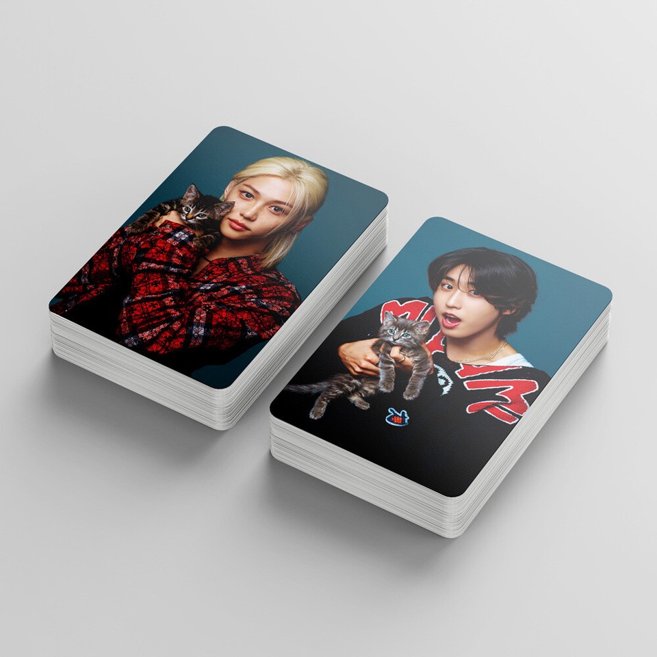 55pcs New Kpop Stray Kids Paper Lomo Photo Cards ATE Album Collective ...