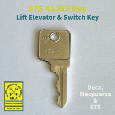 STS 41253 Key - Lift & Switch Keys - Lifts & Elevators - Deca ...