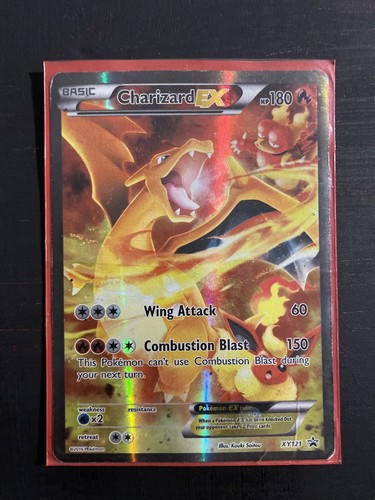 CHARIZARD EX BLACK STAR PROMO XY121 2016 POKEMON CARD RARE HIGH GRADE ...