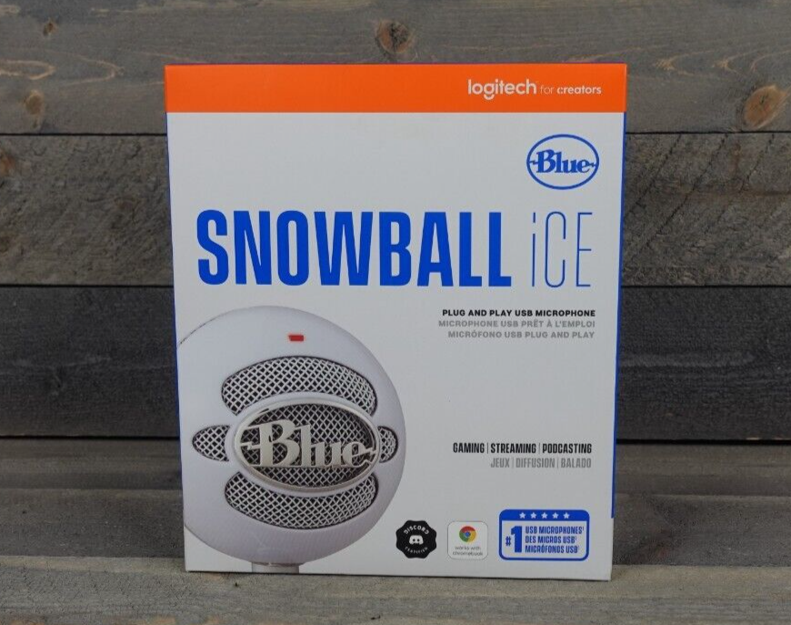 Blue Snowball iCE Plug 'n Play USB Microphone - White - NEW SEALED! | eBay