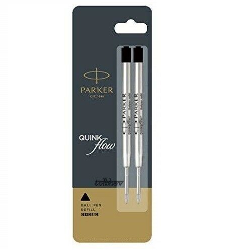 Parker Quink Flow Ball Point Pen Refill Black Ink Medium Point | eBay