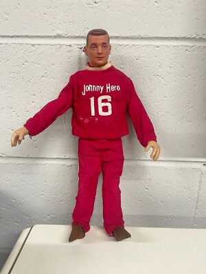 1965 Rosko JOHNNY HERO 13” bendable figure iin red outfit Rare Vintage ...
