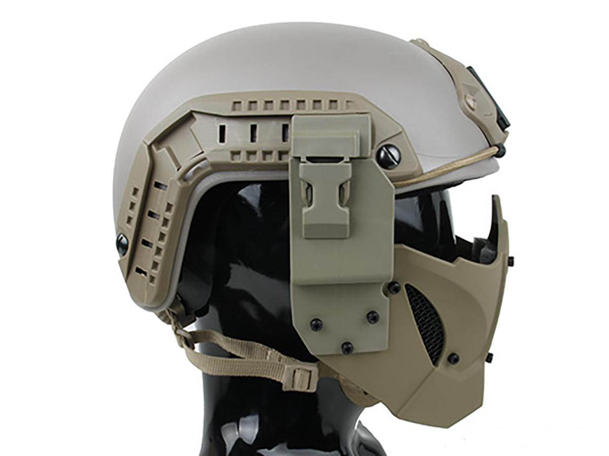 DLP Tactical Polymer & Steel Face Mask for ACH / MICH / FAST Bump ...