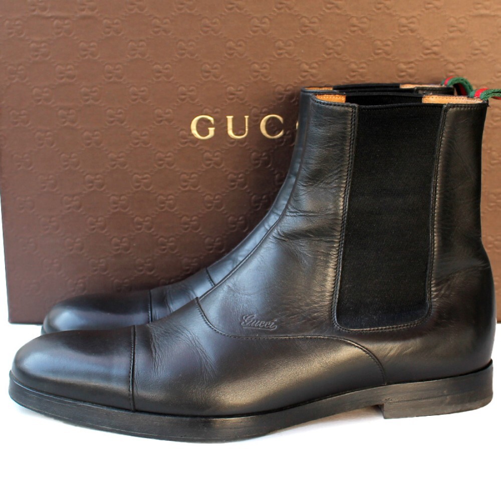 Gucci Chelsea Boots 6 Side Gore Boots Made in Italy 367767 Men's ...