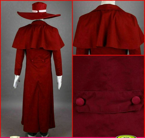 Hellsing Ultimate Jacket Coat Pant Hat Set Halloween Cosplay Costumes ...