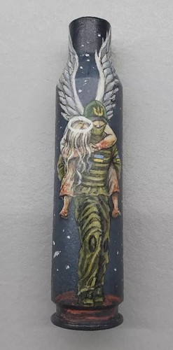 PAINTED LARGE-CALIBER MACHINE GUN SHELLS | eBay