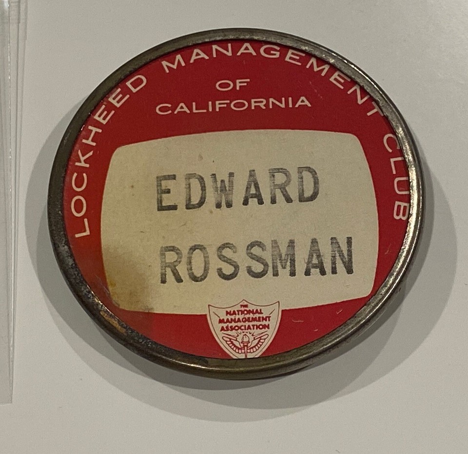 Rare Vintage Lockheed Official Badges Service Year Pin SR71 Martin ...