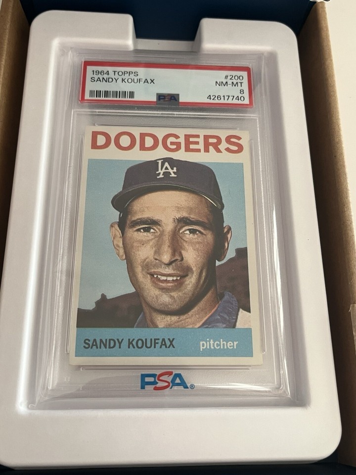1964 TOPPS SANDY KOUFAX #200 PSA 8 NM-MT DODGERS | eBay