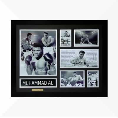 Muhammad Ali Signed & Framed Memorabilia - Black/Silver Limited Edition ...