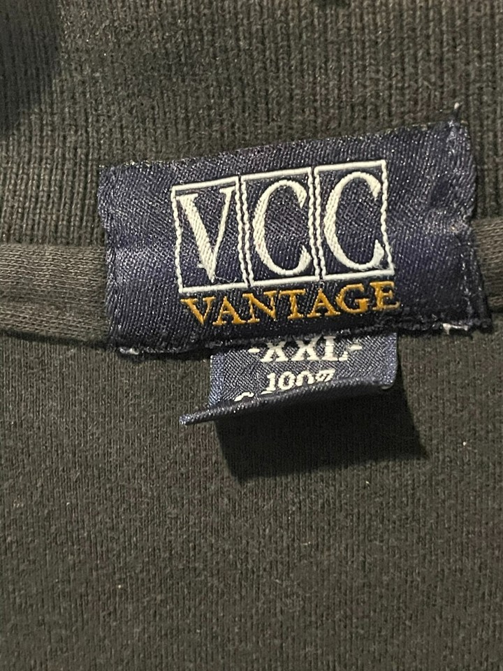 Vtg VCC Vantage Men's Polo Shirt Official Apple Logo XXL Faded Black | eBay