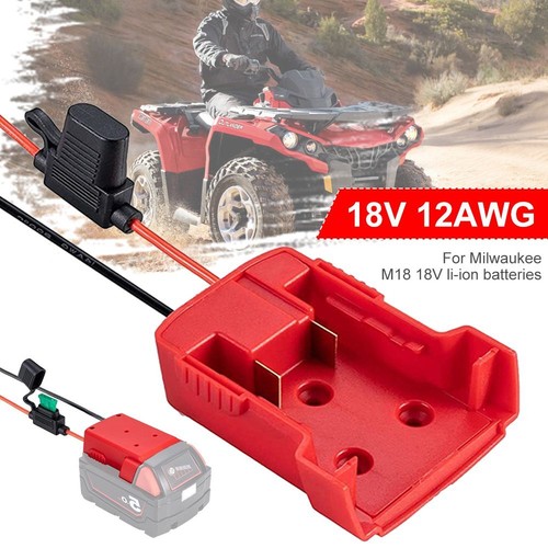Connector With Fuse Switch DIY Output Adaptor For Milwaukee M18 Li-Ion ...