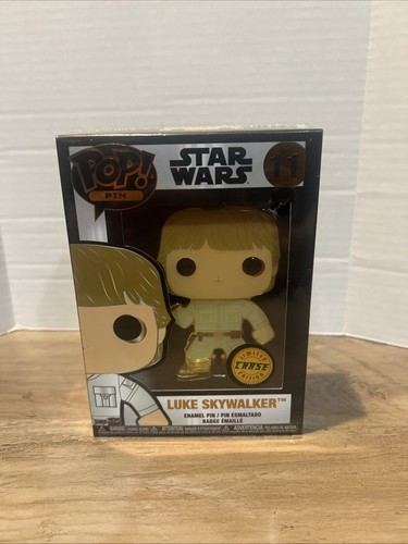 New Funko Star Wars POP! Pins Luke Skywalker Large Enamel Pin - Disney ...