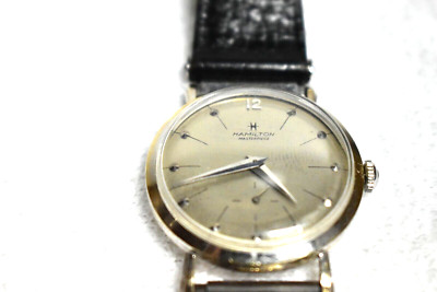 HAMILTON MASTERPIECE 14K SOLID WHITE GOLD MANUAL WINDING 33MM CASE ...
