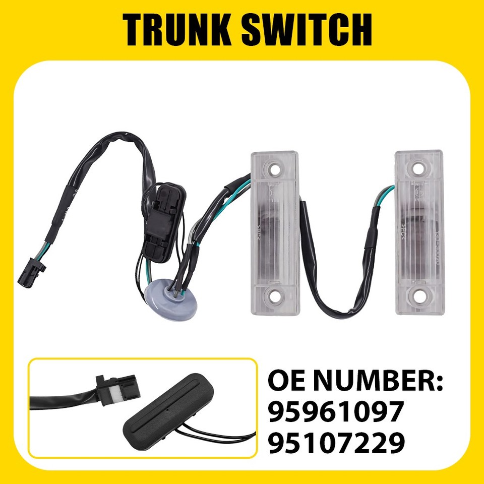 Trunk Release Switch Button License W/ Plate Lamp For Chevy 12-14 ...