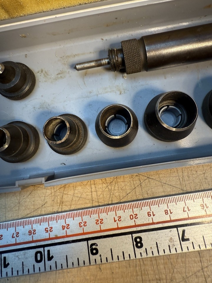 GASKET PUNCH SET punches holes in felt, rubber, plastic, cardboard ...