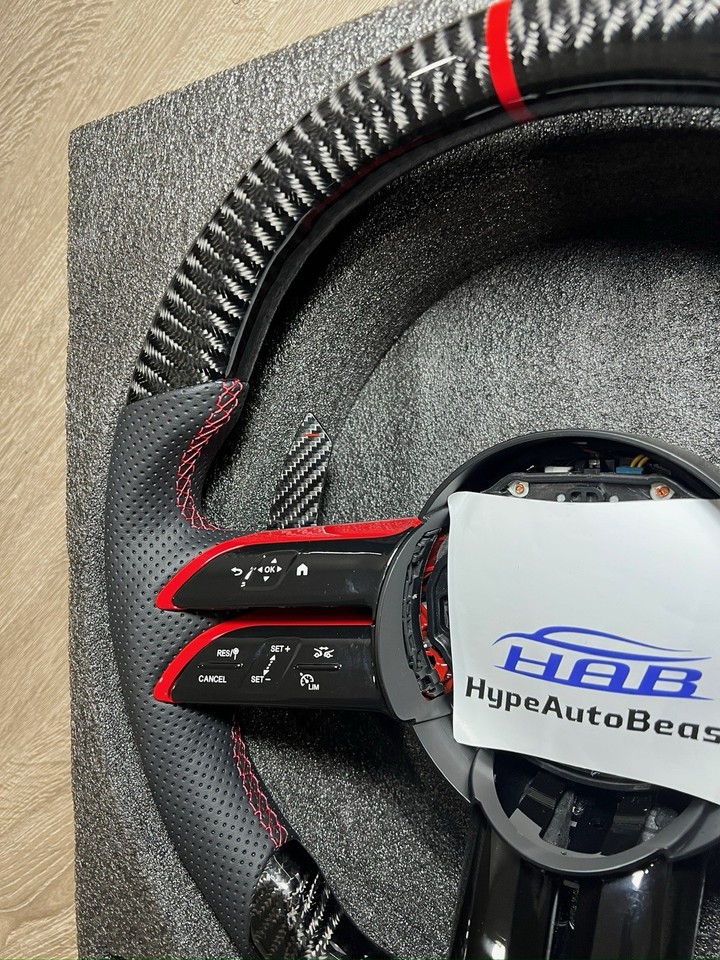 Carbon Fiber AMG Steering Wheel For Mercedes Benz 18+ W206 W223 S43 C63 ...