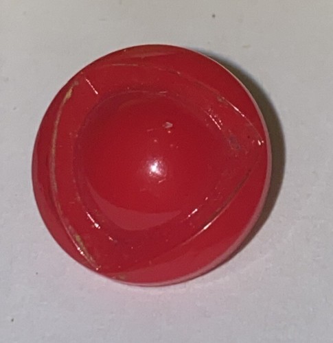5 Vintage Plastic Shank Buttons, Red 1/2” Round Dome | eBay