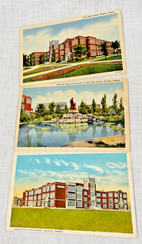 Vintage Wichita East High School Postcards Lot of 7 | eBay