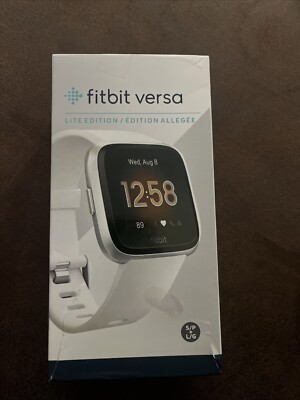 Fitbit Versa Lite Edition FB415SRWT Fitness Smartwatch - White ...