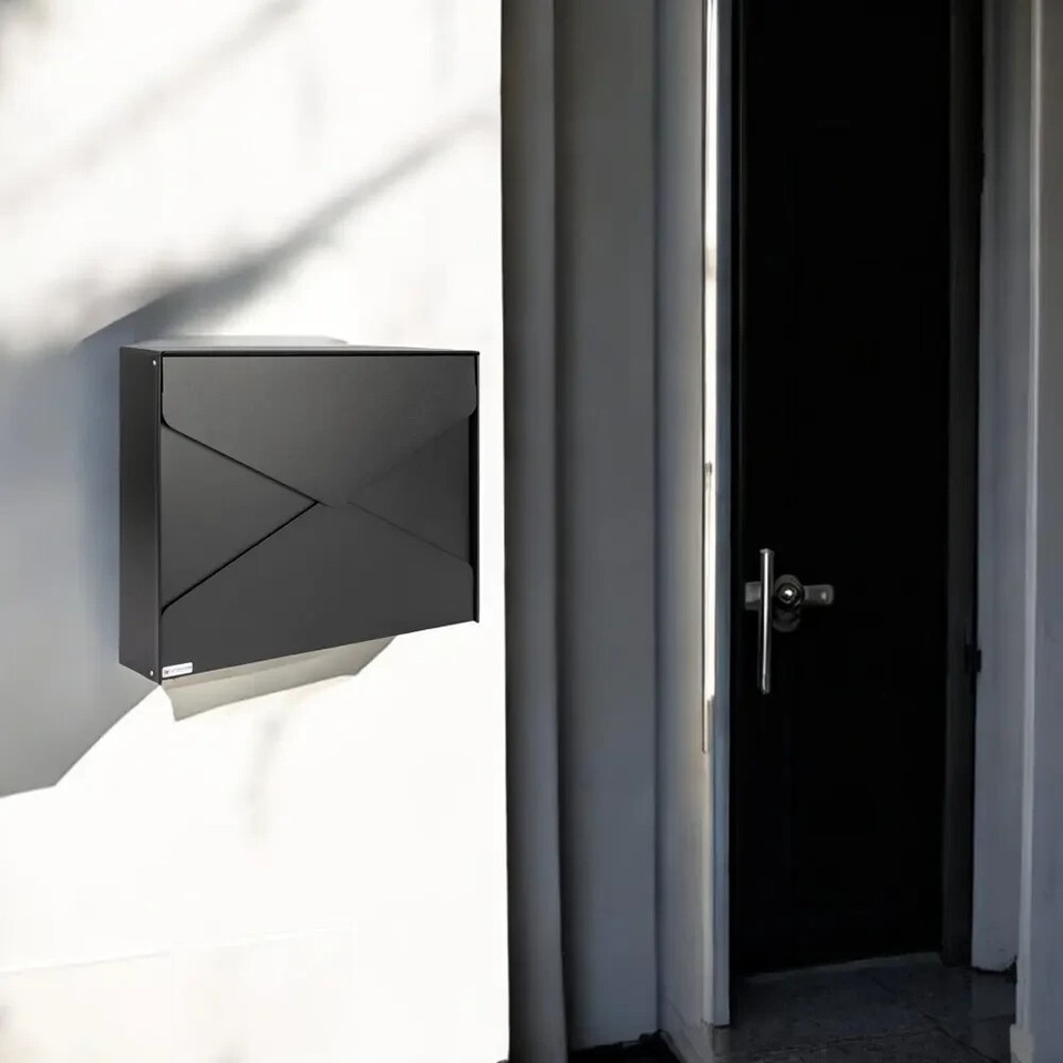 Wall Mounted External Letterbox Lockable Galvanised Steel – Gavia | eBay UK