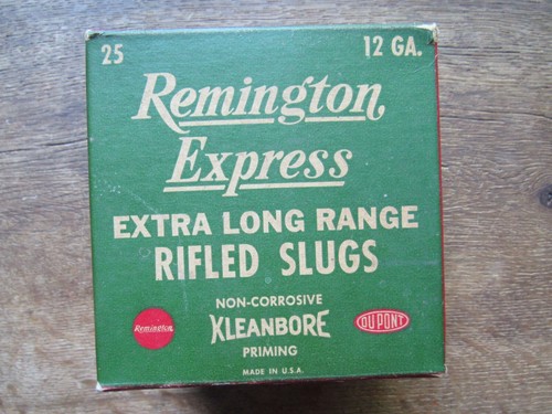 Vintage Remington Express Rifled Slugs Empty Box 12 GA | eBay