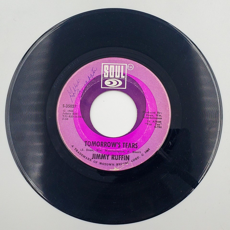 Jimmy Ruffin I've Passed This Way Before 45 RPM Single Record Soul 1966 ...