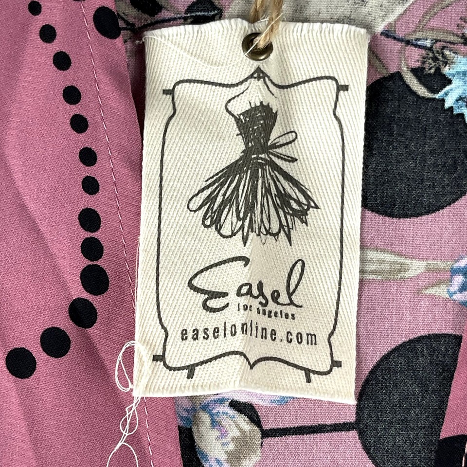 Easel Floral Kimono Cardigan Womens Small Pink Open Front Oversized Boho NWT | eBay