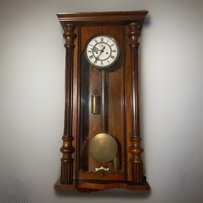 Unique Vtg Gustav Becker Regulator Clock W/Pendulum Original Key | eBay