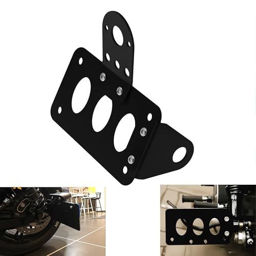 Side Mount Motorcycle License Plate Bracket for Harley Davidson Bobber ...