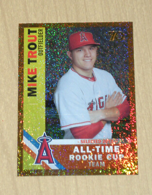 2021 Topps Rookie Cup All-Time Rookie TEAM Mike Trout ORANGE ...