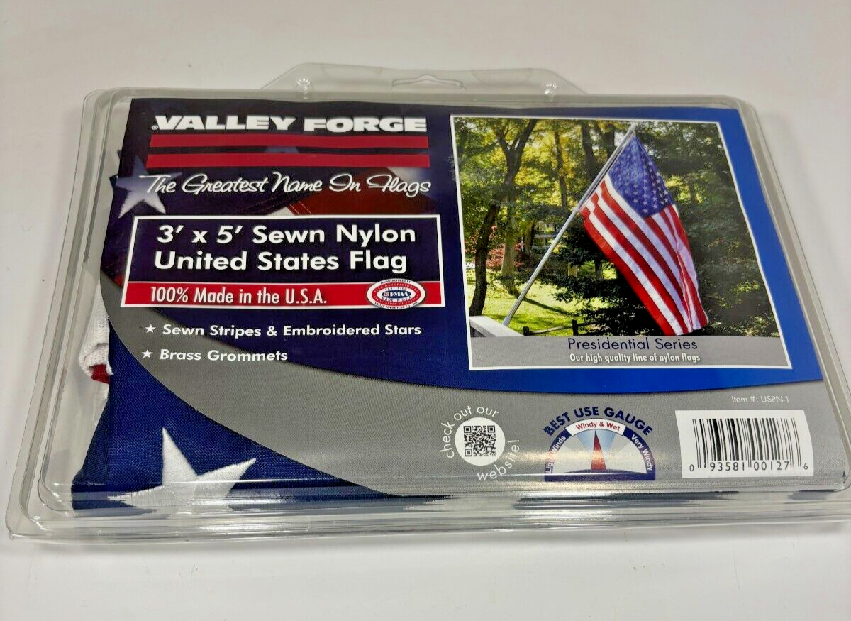 Valley Forge Flag Nylon U.S. Flag - 3x5ft for sale online | eBay