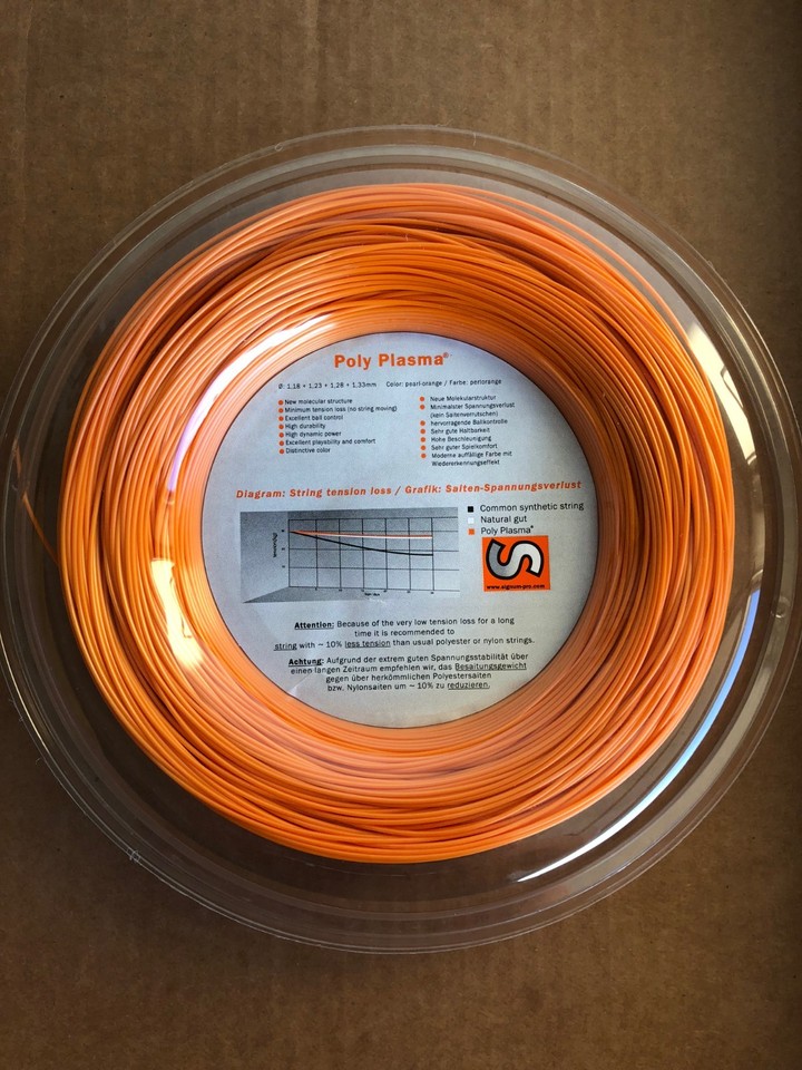 Signum Pro Poly Plasma 1.18mm/18G Premium Co-Poly Tennis String (660ft ...