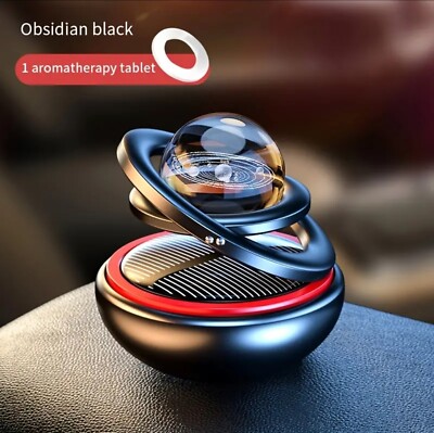 Rotating Solar Powered Car Aromatherapy, Car Solid Perfume Air ...
