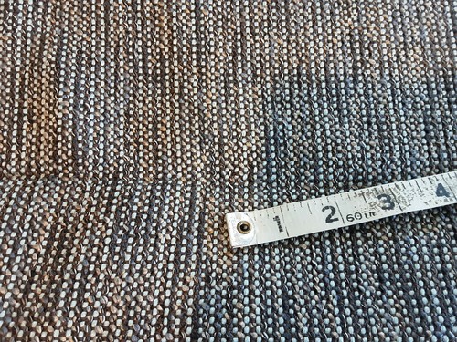 TAN LIGHT GRAY DARK GRAY TWEED UPHOLSTERY FABRIC 1 YARD 22 INCHES 60 ...