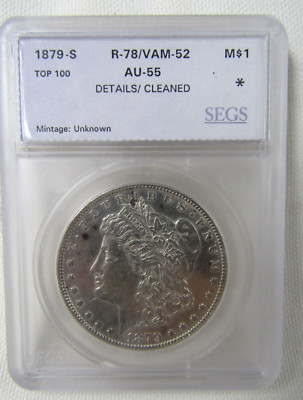 1879-S R-78 MORGAN DOLLAR VAM-52 DETAILS CLEANED TOP 100 (71067) | eBay