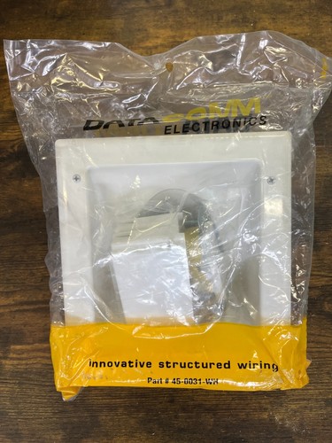 Datacomm 45-0031-WH Recessed Low Voltage Media Plate with Duplex ...